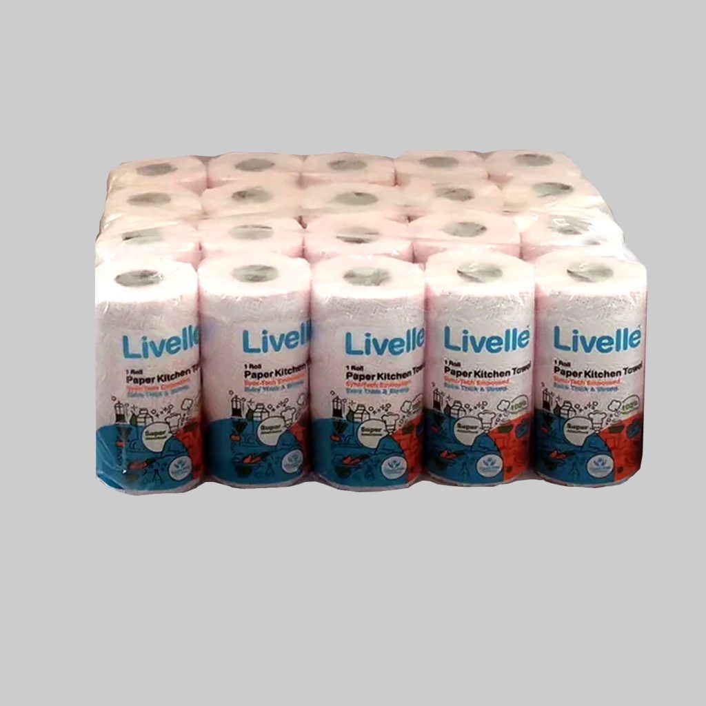 Livelle Extra Strong Kitchen Towel – 80 Sheets, 100% Virgin, 2 Ply ...